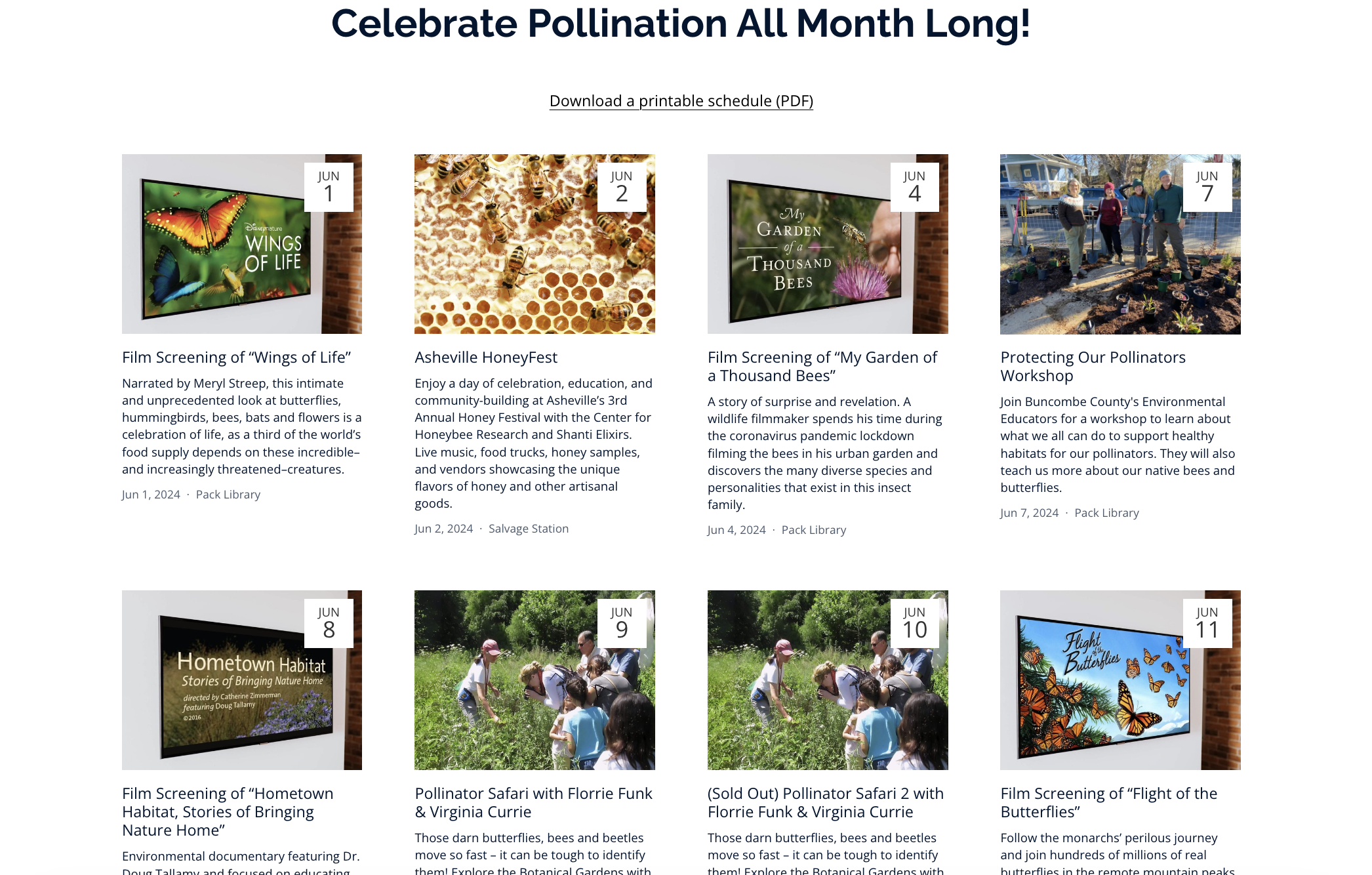 June is Pollinator Month! - Carolina Native Nursery